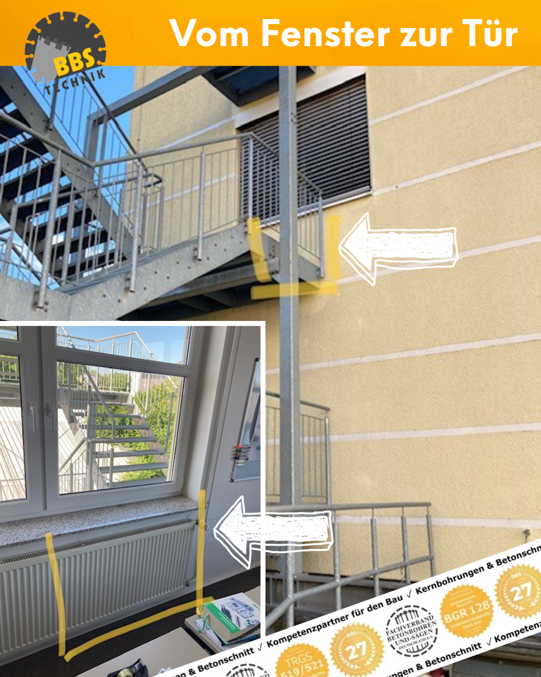 Beton-Durchbruch: Wanddurchbruch, Deckendurchbruch, Bodendurchbruch ...